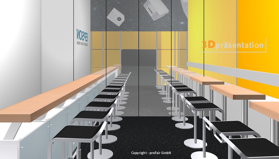 3D-Animation Messestand 3D Messerundgang Messeplan Messezeichnung ...